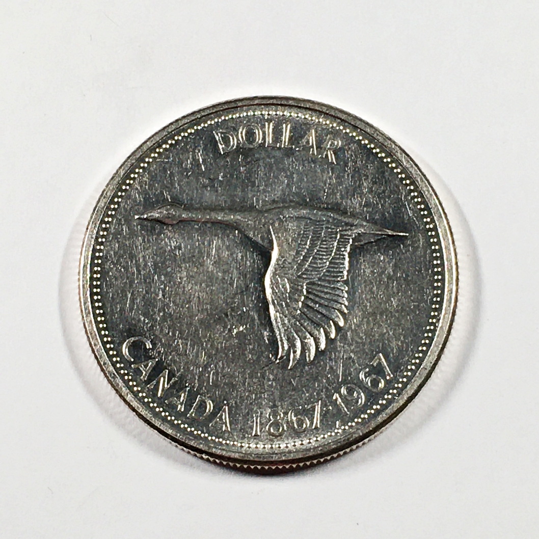 1967 Canada 100 Year Anniversary Silver Dollar Goose | Property Room