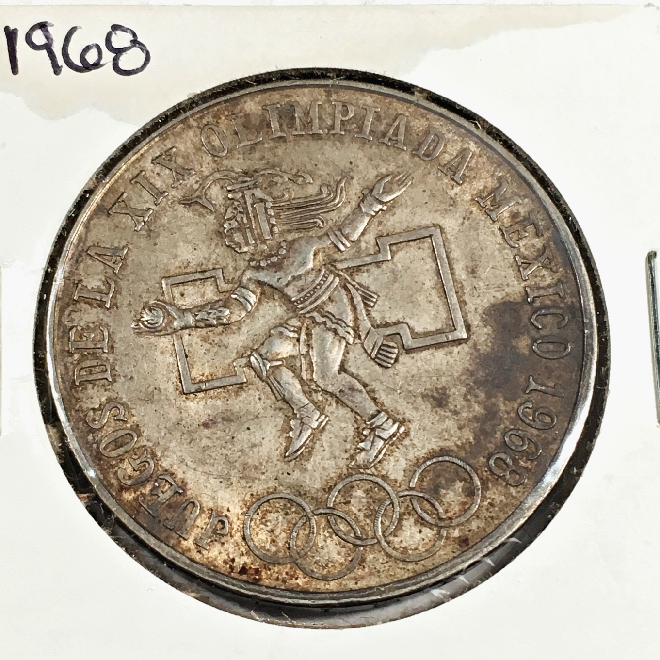 1968 Mexico Silver 25 Pesos Coin | Property Room