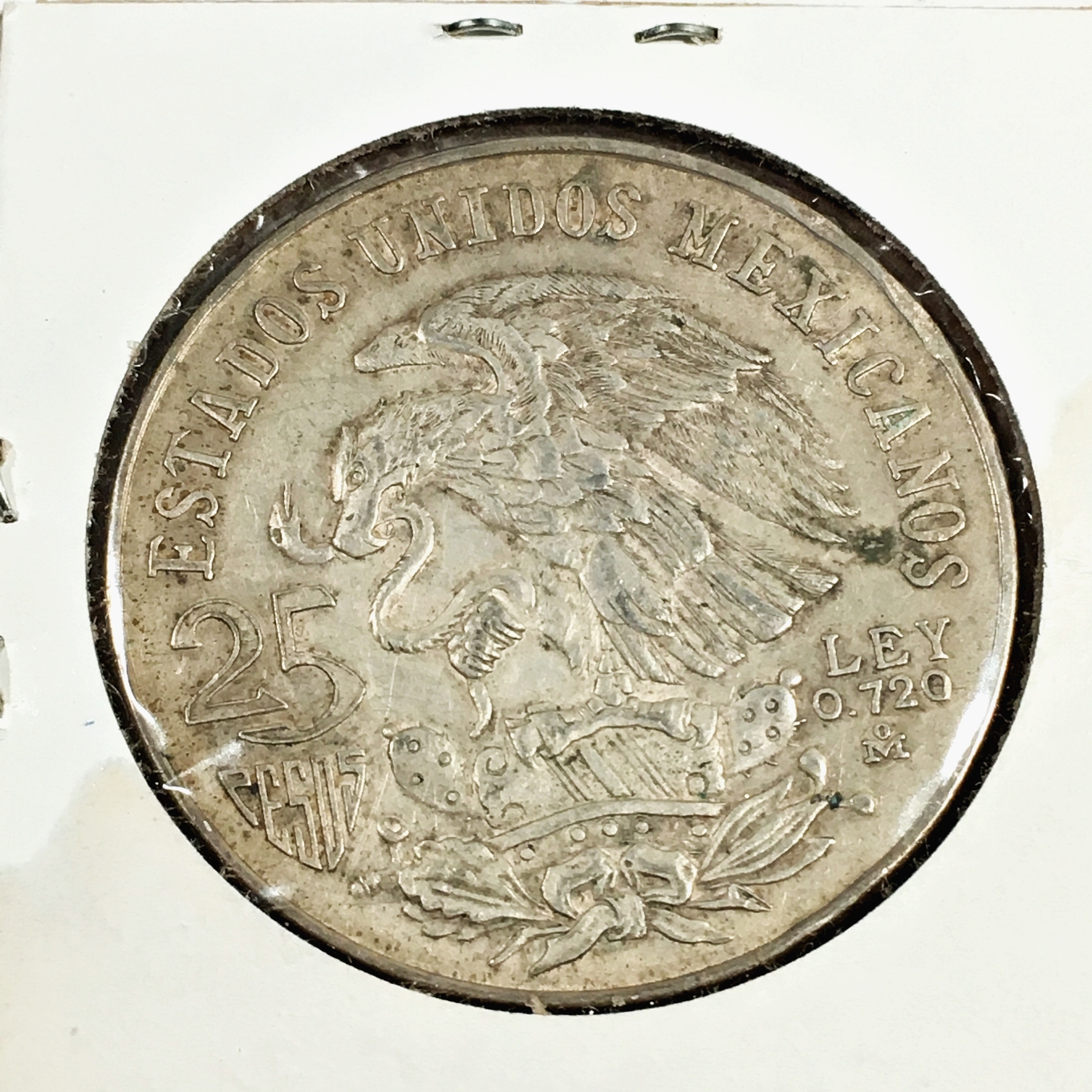 1968 Mexico Silver 25 Pesos Coin*Olympic | Property Room