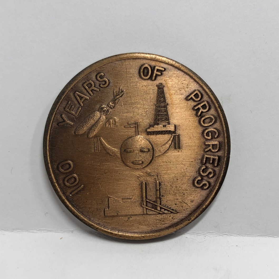1968 Navajo Tribal Centennial*100 Years of Progress*1.25 " Metal ...