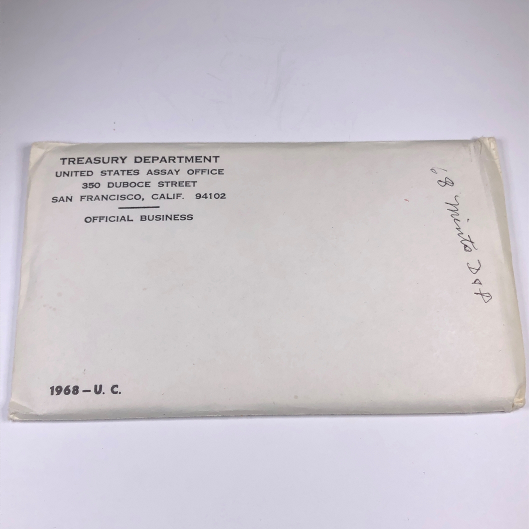 1968 Silver Mint Set with Kennedy Half Dollar Mint State Coins ...