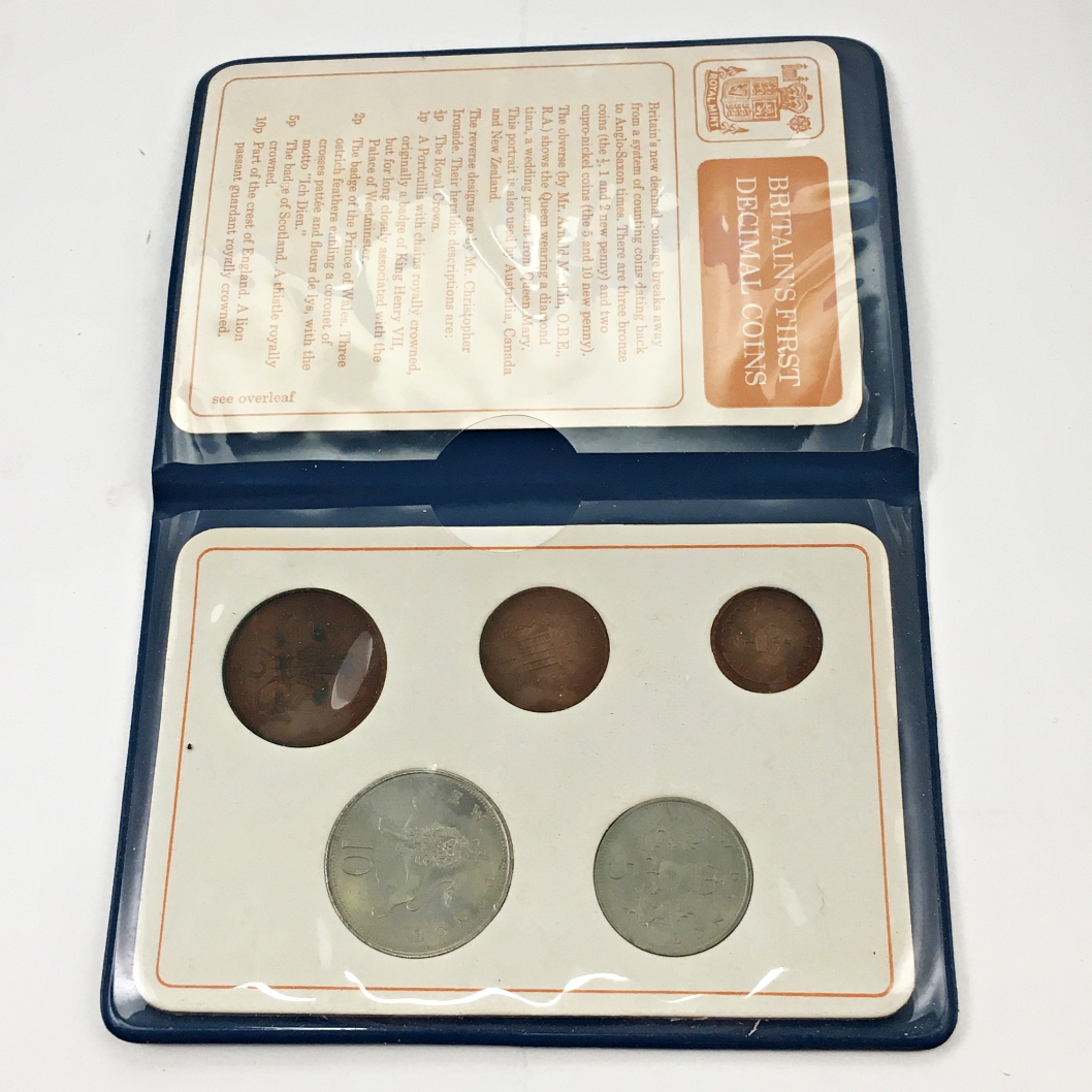1968/1971 Britain's First Decimal Coins*Uncirculated in Original ...