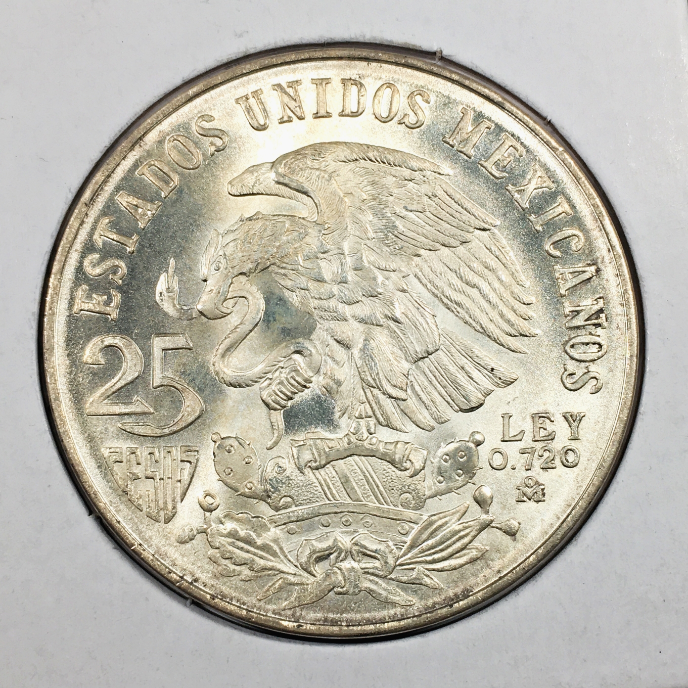 1968Mo Mexico Silver Olympic 25 Pesos Coin*0.720oz ASW*High Grade ...