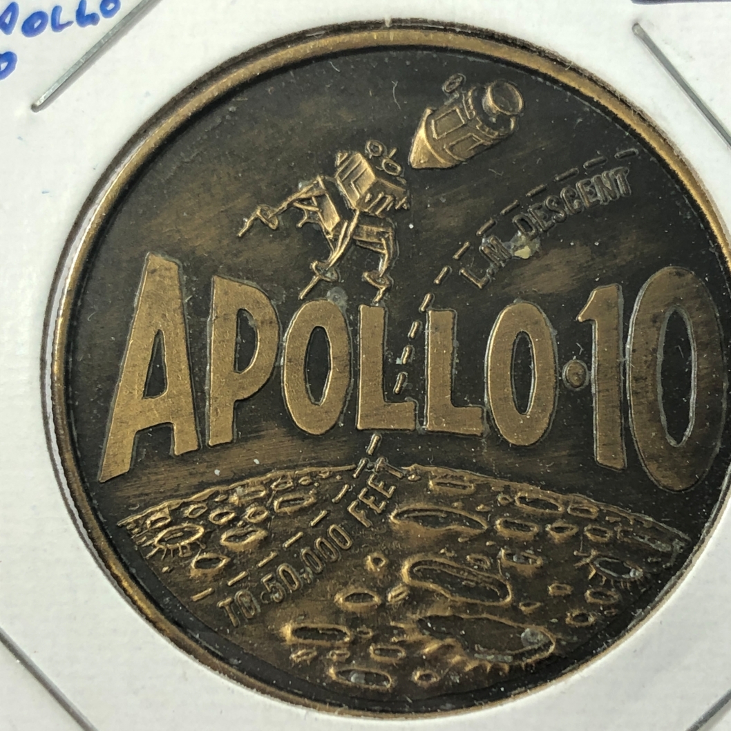 1969 Apollo 10 Commemorative Bronze Medallion*1.5" Diameter | Property Room