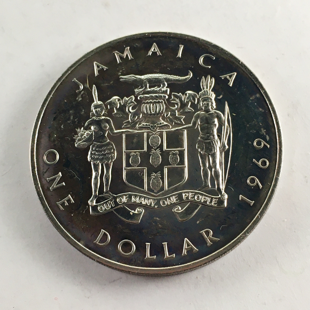 1969 Jamaica Proof One Dollar*Commemorating the First Prime Minister ...