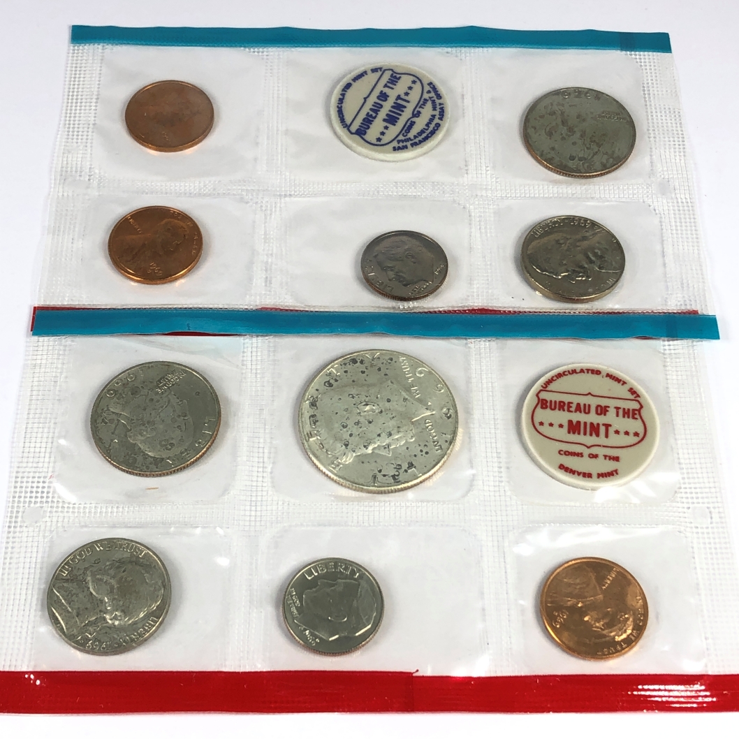 1969 United States Mint Uncirculated Coin Set*Kennedy Half Dollar is ...