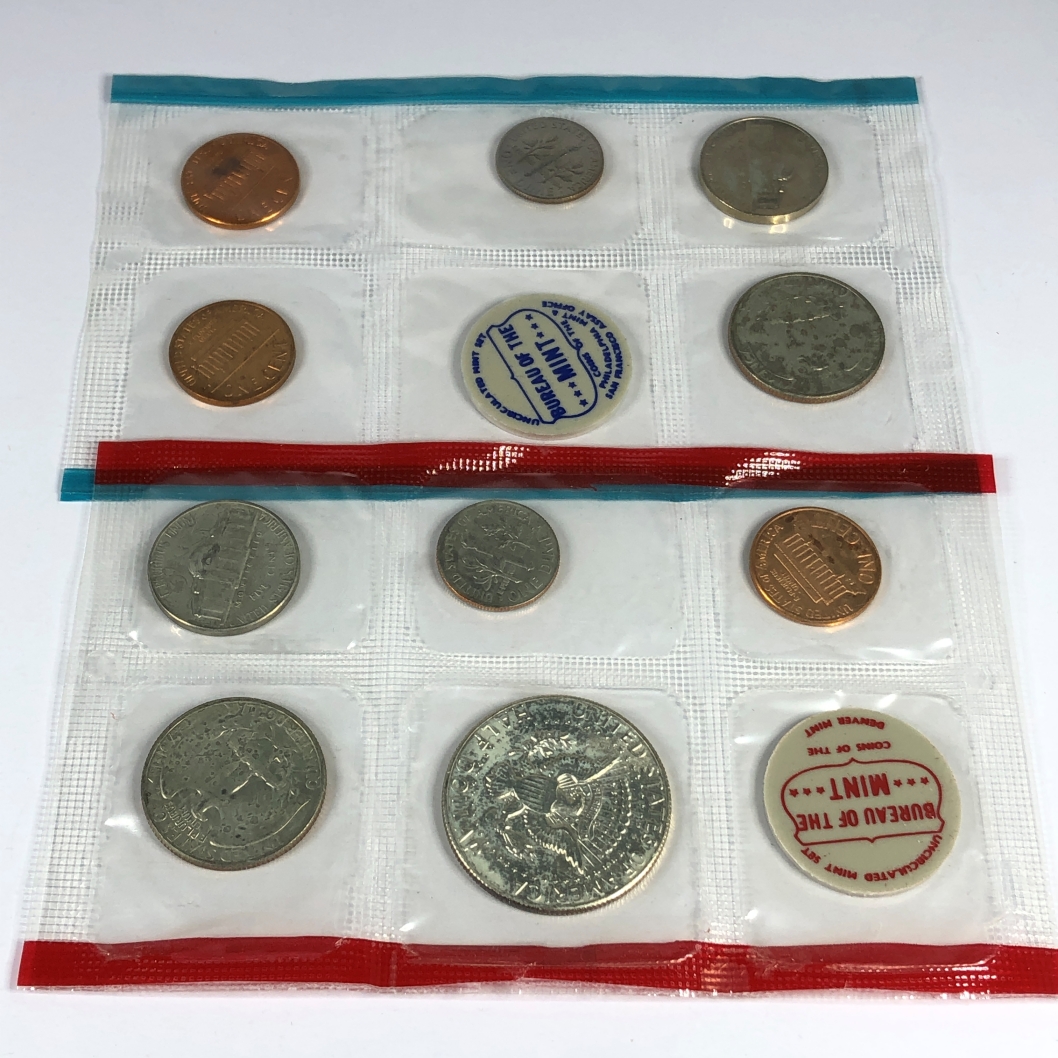 1969 United States Mint Uncirculated Coin Set*Kennedy Half Dollar is ...