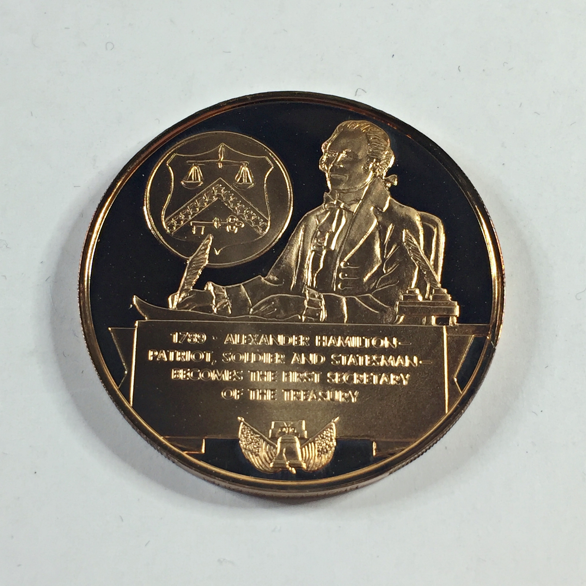 1971 Alexander Hamilton Commemorative Bronze Medallion*Proof*1.5 ...