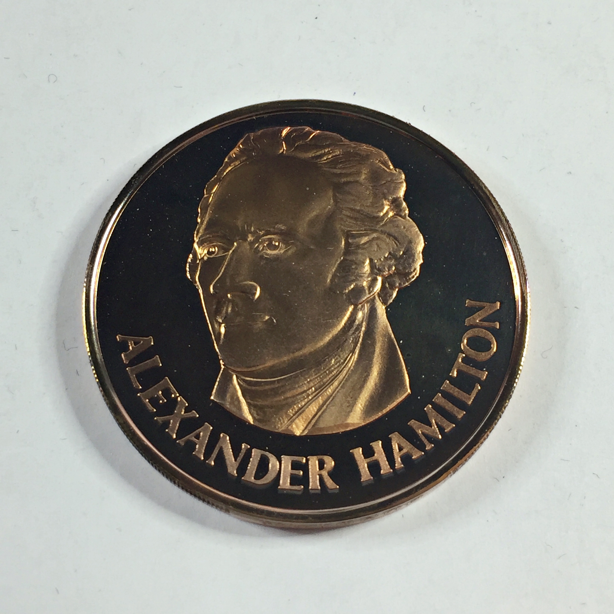1971 Alexander Hamilton Commemorative Bronze Medallion*Proof*1.5 ...