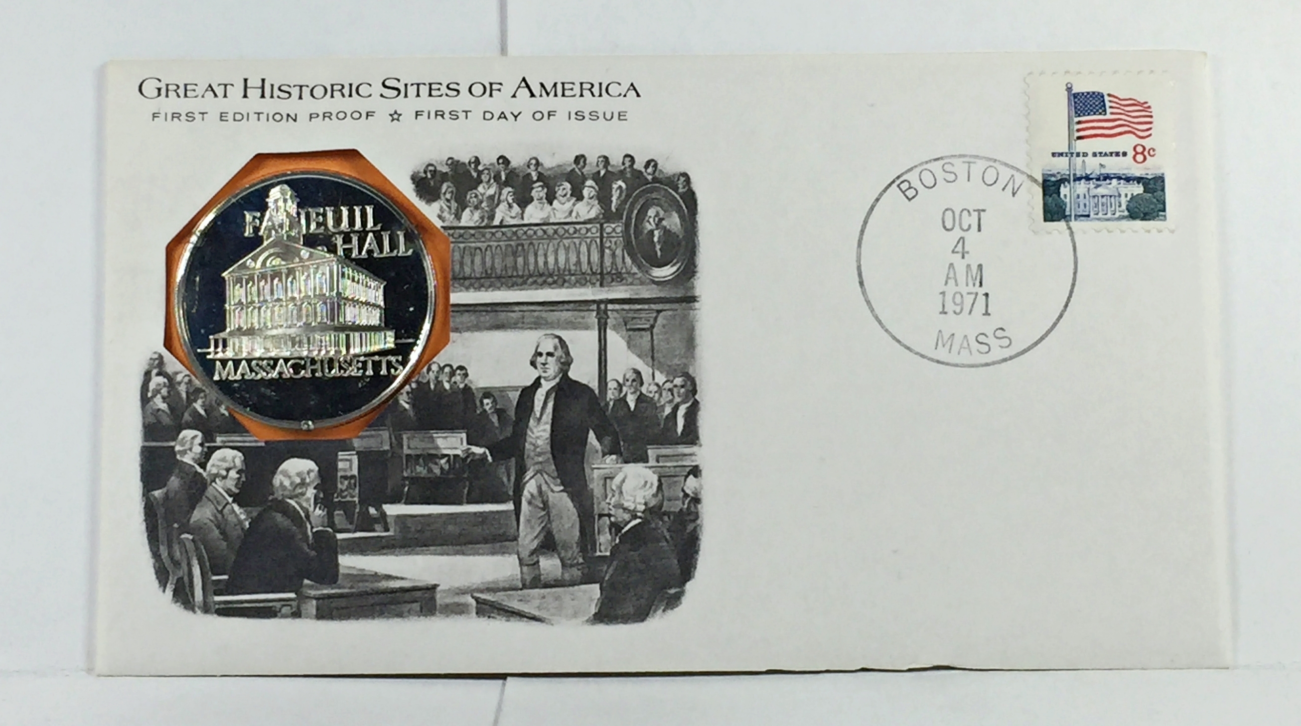 1971 Approx. 1oz Sterling Silver First Edition Proof Commemorative ...