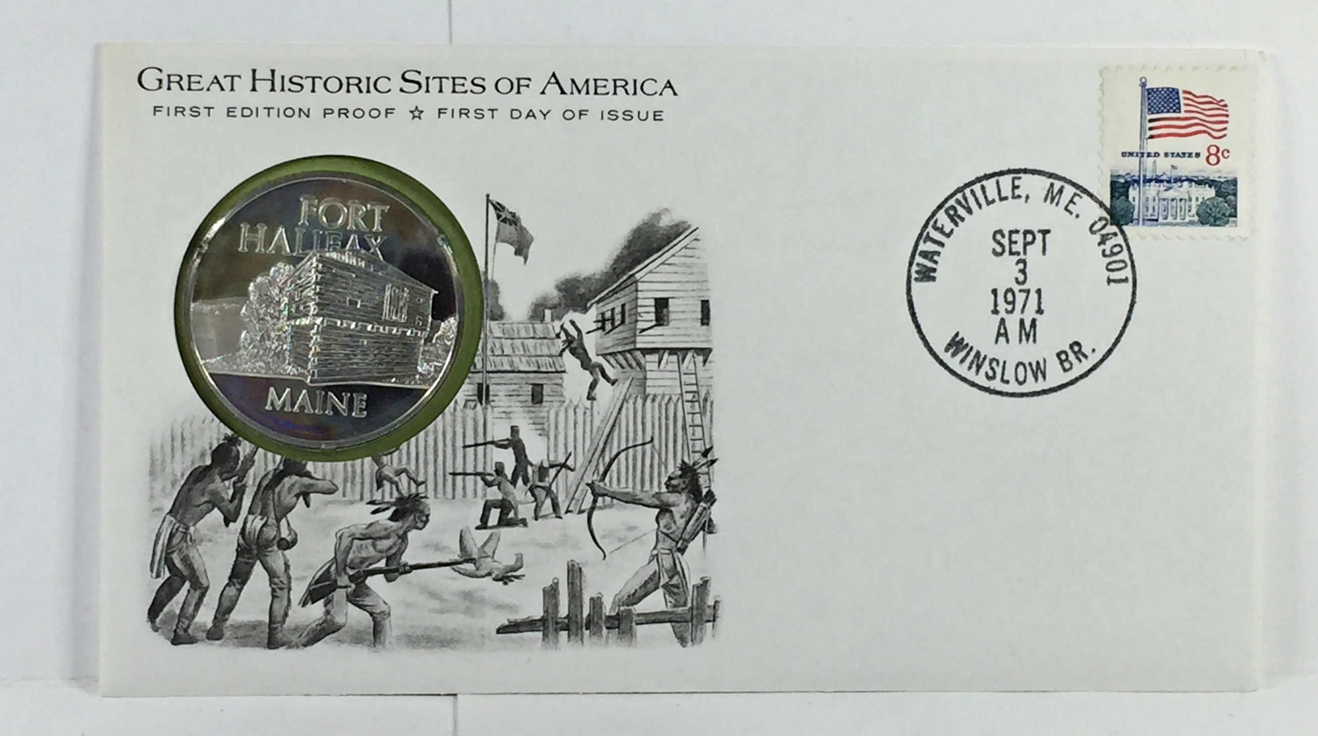 1971 Approx. 1oz Sterling Silver First Edition Proof Commemorative*Fort ...