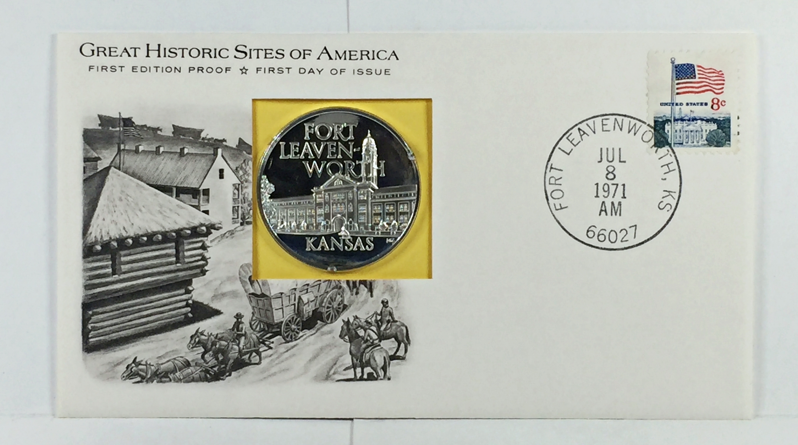 1971 Approx. 1oz Sterling Silver First Edition Proof Commemorative*Fort ...