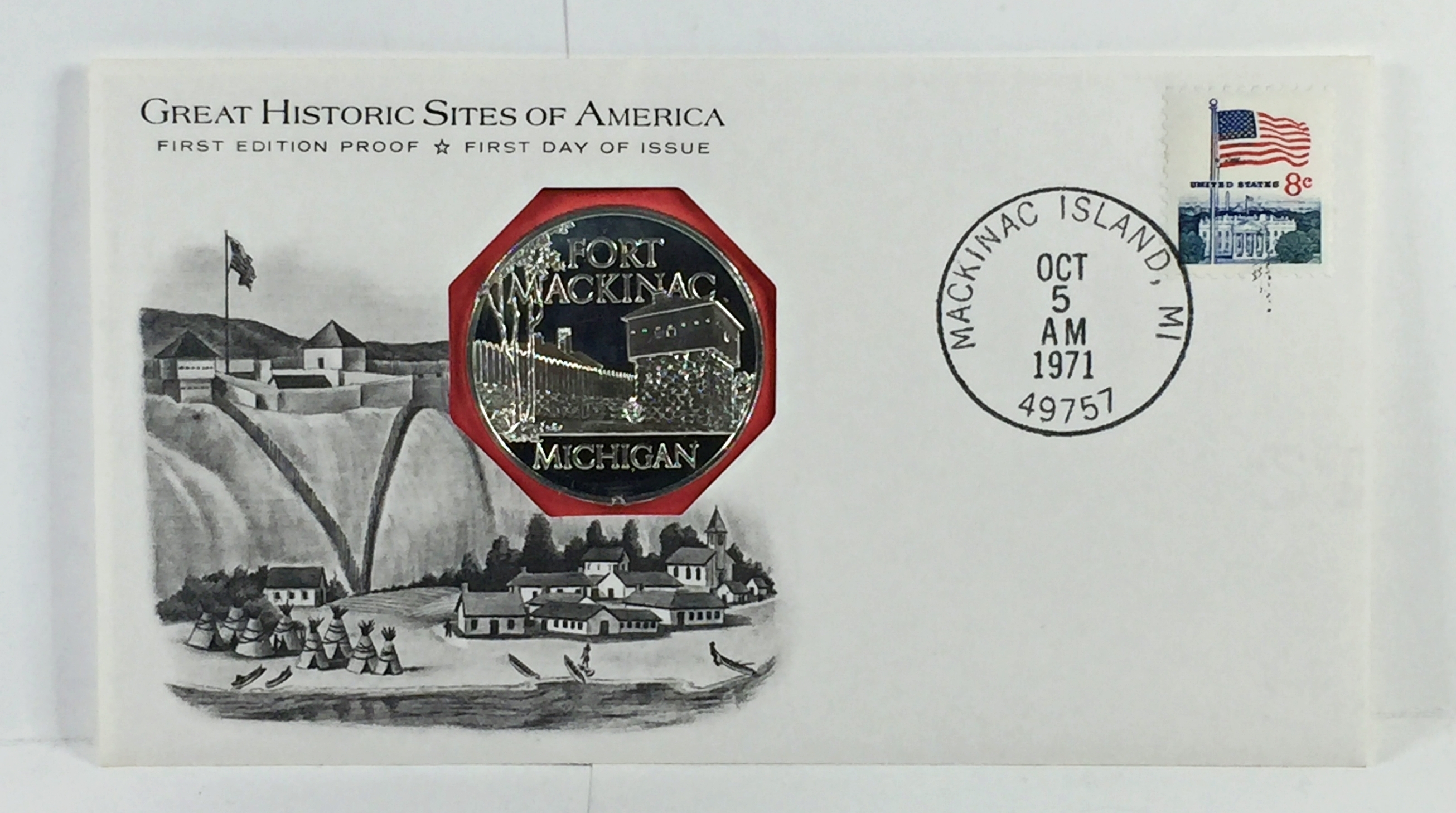 1971 Approx. 1oz Sterling Silver First Edition Proof Commemorative*Fort ...