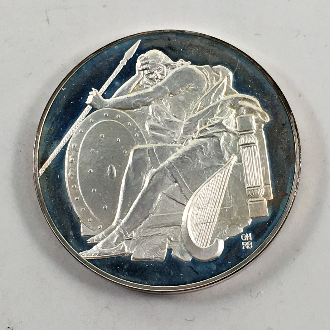 1971 Commemorative Sterling Silver Jewish Rounds*Saul*25.4 Sterling ...