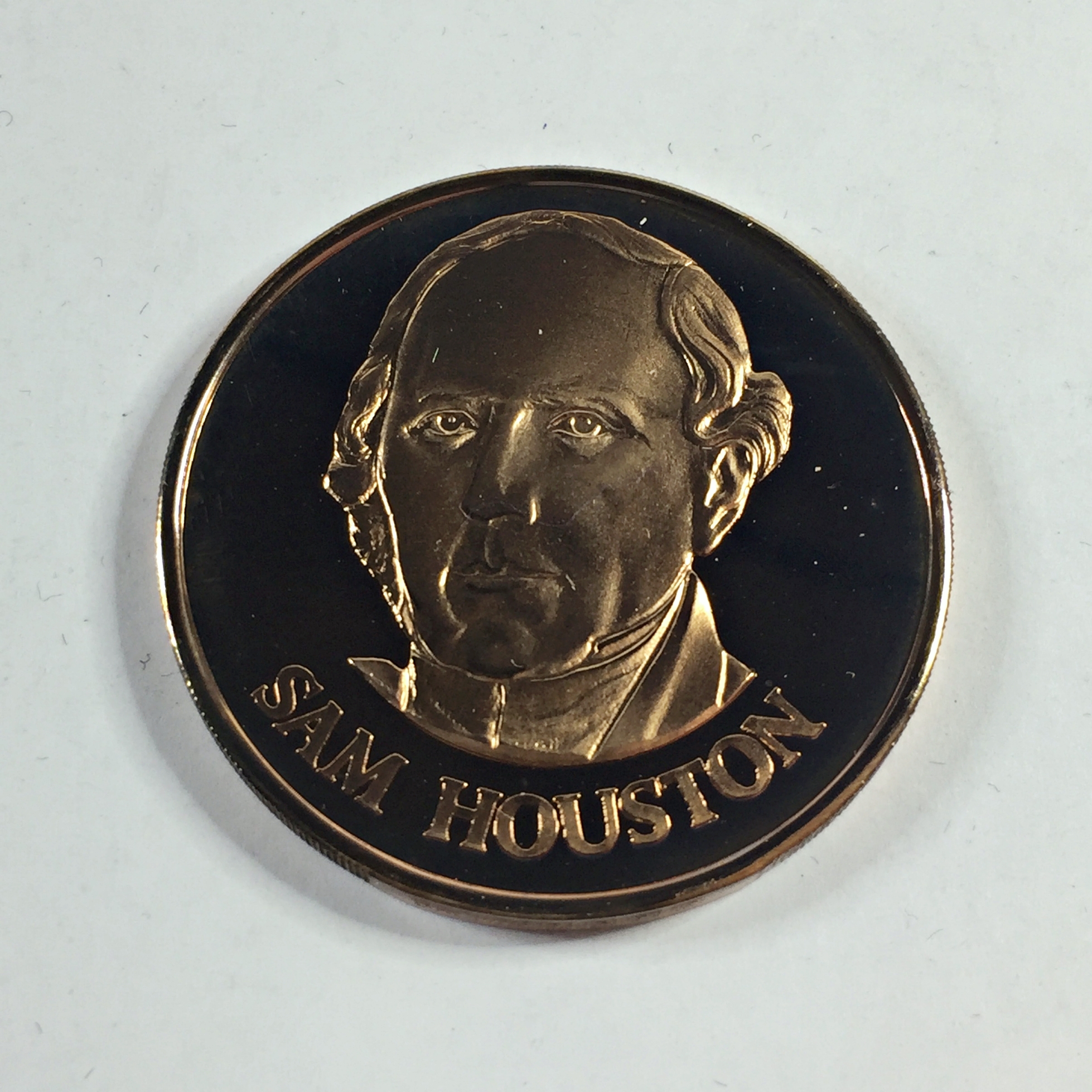 1971 Sam Houston Commemorative Bronze Medallion*Proof*1.5" Diameter ...