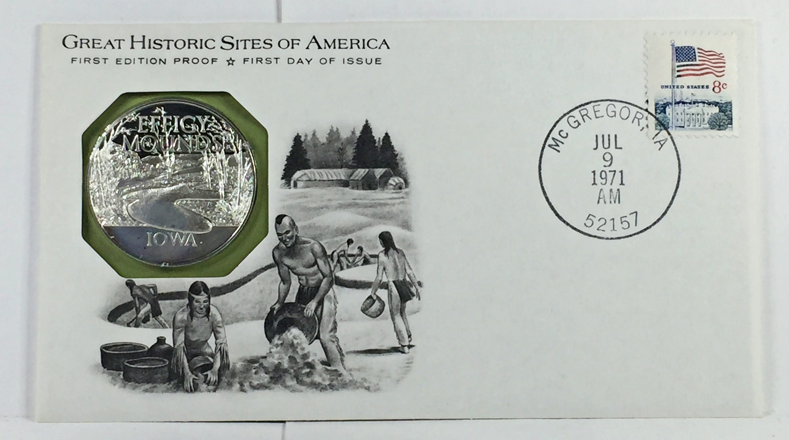 1971 Sterling Silver First Edition Proof Commemorative*Effigy Mounds ...