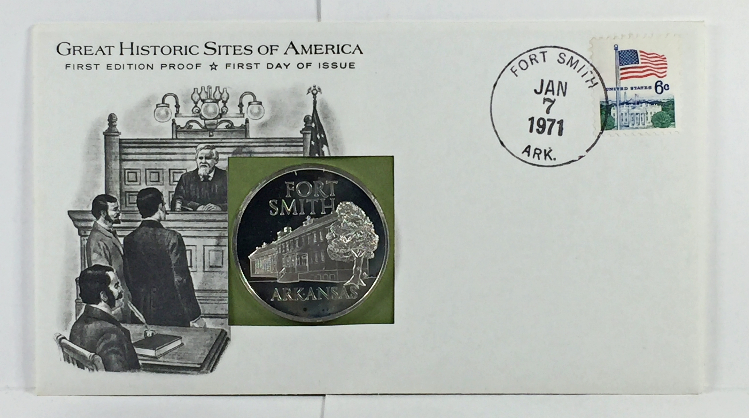 1971 Sterling Silver First Edition Proof Commemorative*Fort Smith, AR ...