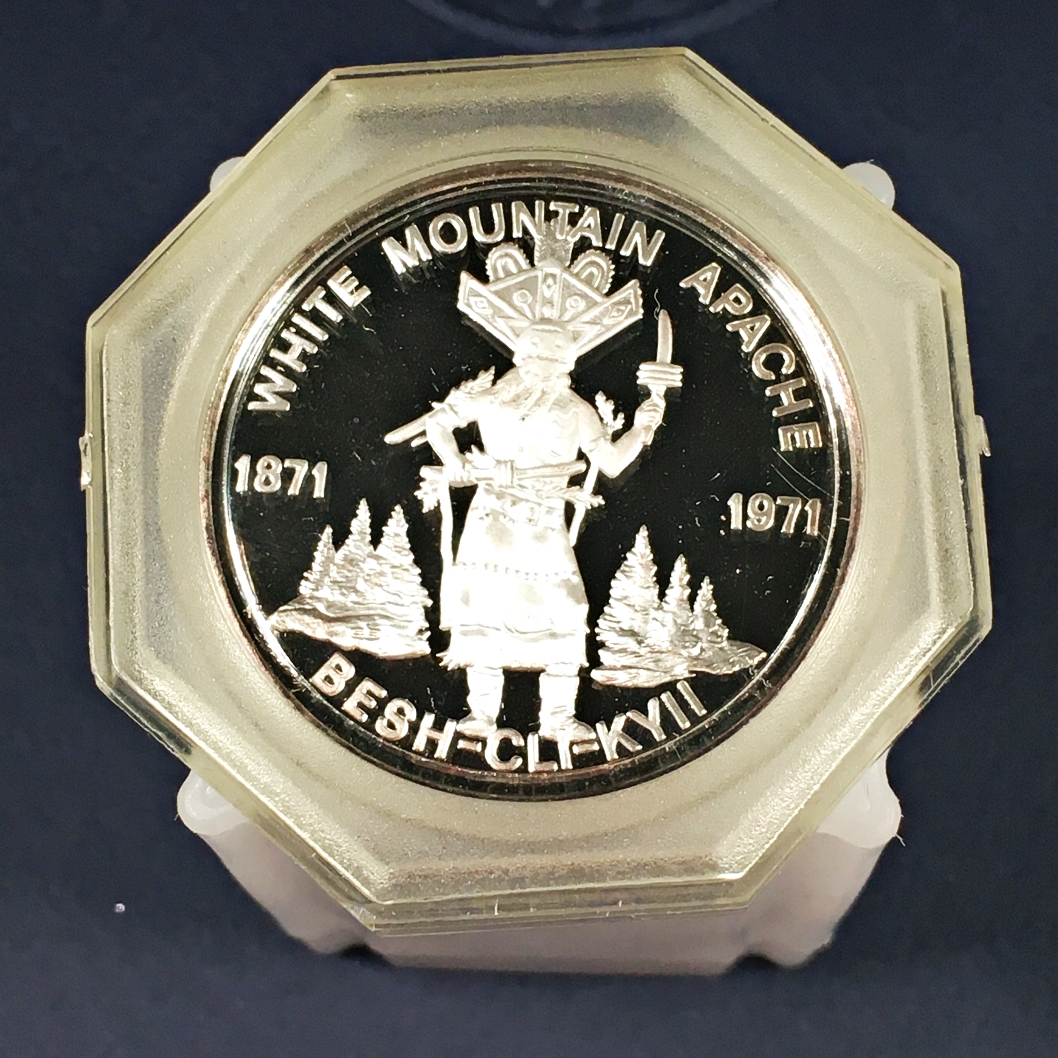 1971 The White Mountain Apache People's History, .80oz .999 Silver ...