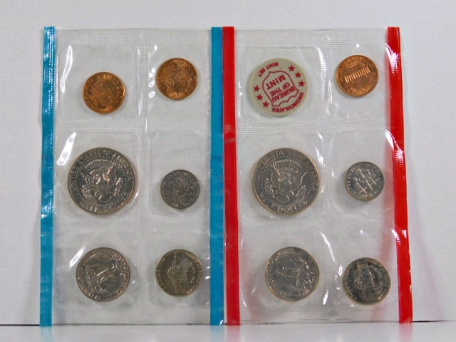 1971 United States Mint Uncirculated Coin Set*In Original Mint Envelope ...