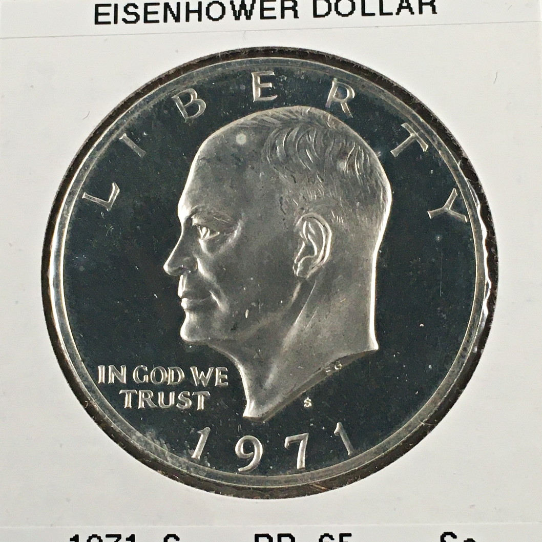 1971-S Proof Silver Eisenhower Dollar*Deep Cameo | Property Room