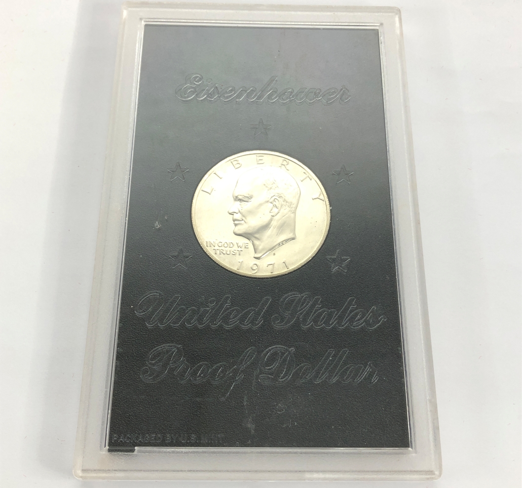 1971-S Proof Silver Eisenhower Dollar*Deep Cameo*In Original US Mint ...