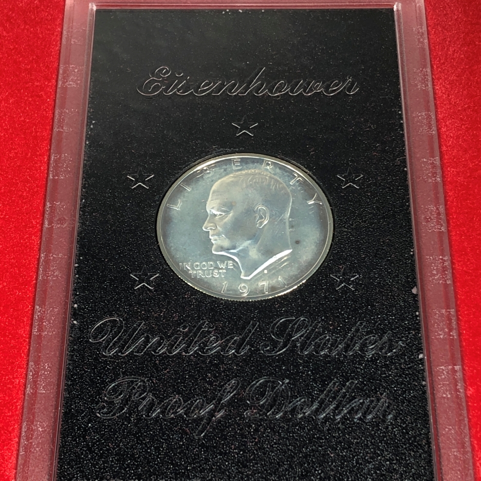 1971-S United States Eisenhower Proof Silver Dollar*Deep Cameo*In ...