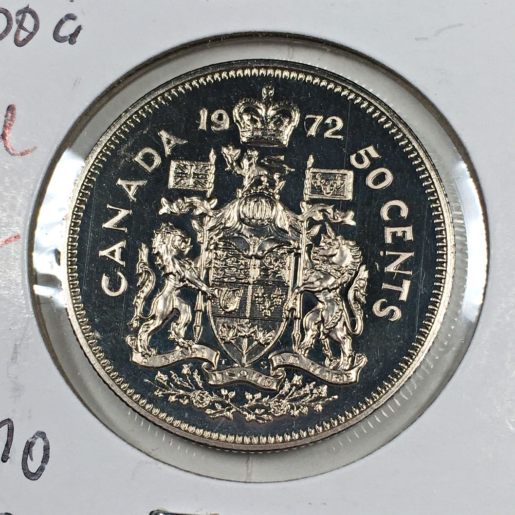 1972 50c PROOF Canadian SILVER | Property Room