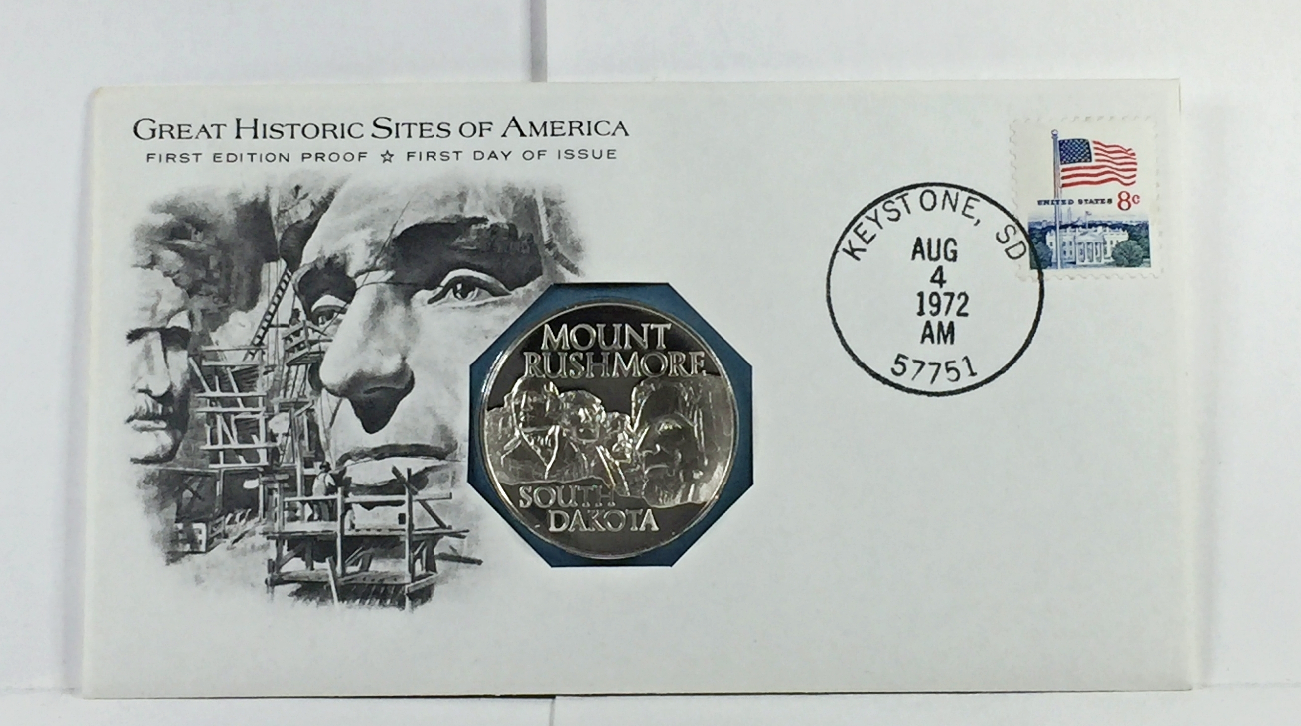 1972 Approx. 1oz Sterling Silver First Edition Proof Commemorative ...