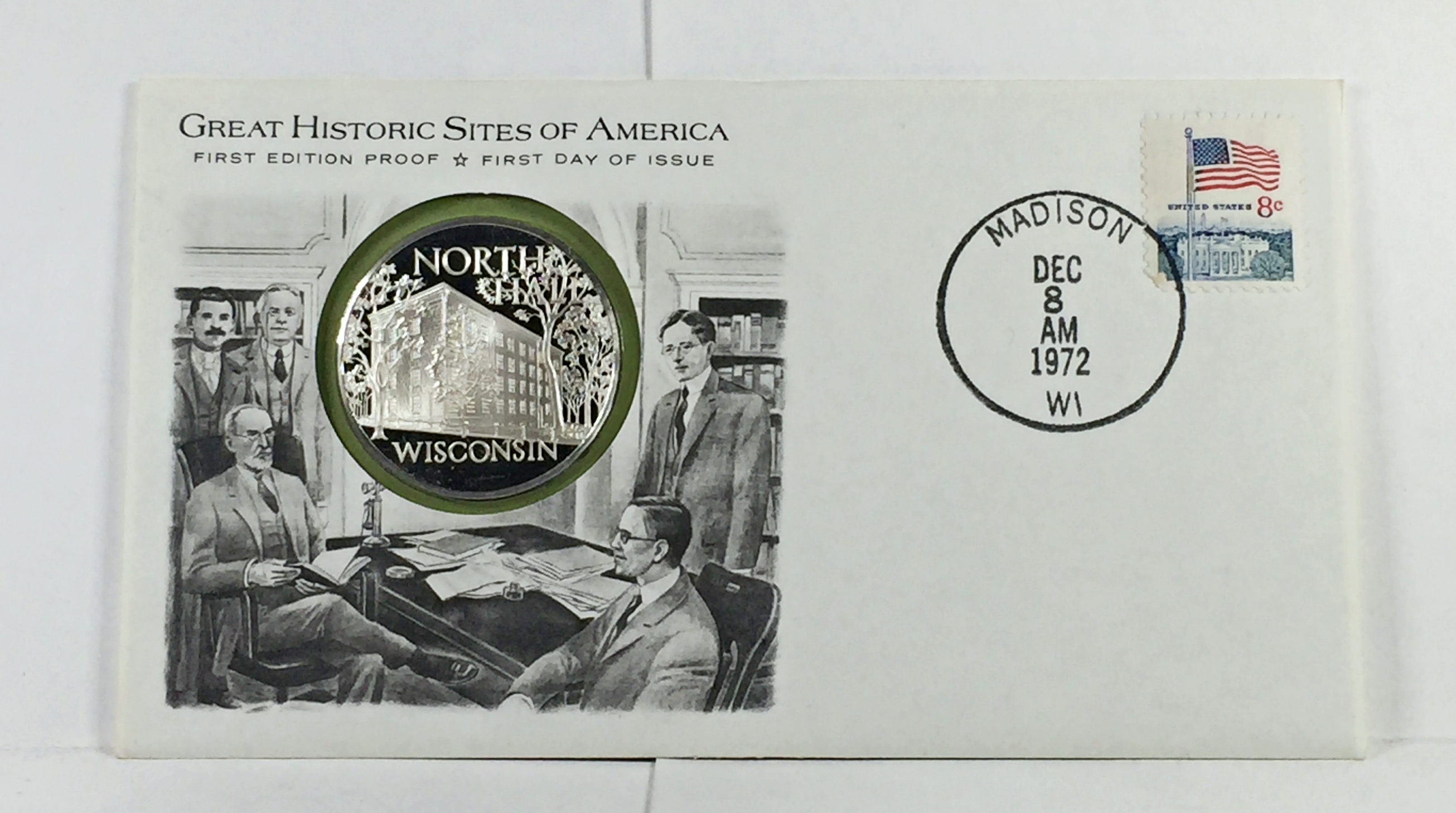 1972 Approx. 1oz Sterling Silver First Edition Proof Commemorative ...