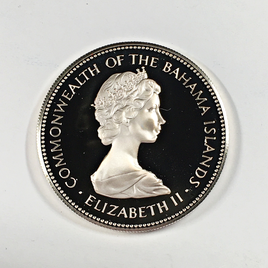 1972 Bahama Islands Silver Proof Coin Flamingos | Property Room