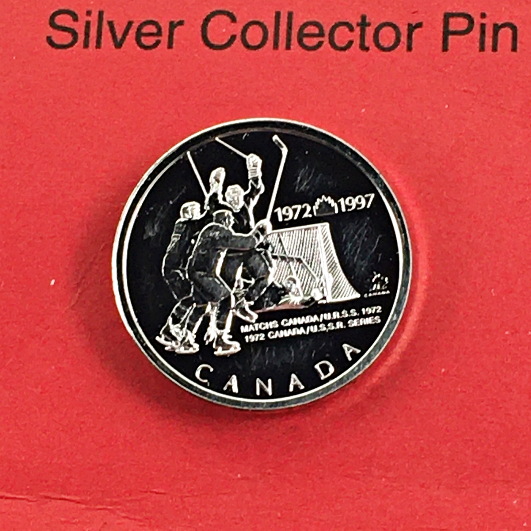 1972 Canada-Russia Hockey Series Commemorative Sterling silver ...