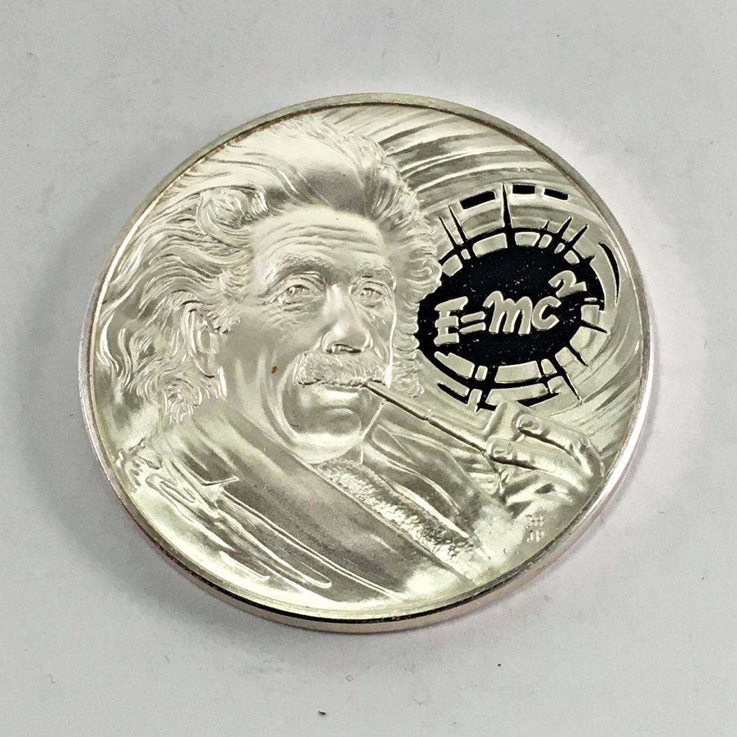 1972 Commemorative Sterling Silver Jewish Rounds*Einstein*26.5 Sterling ...