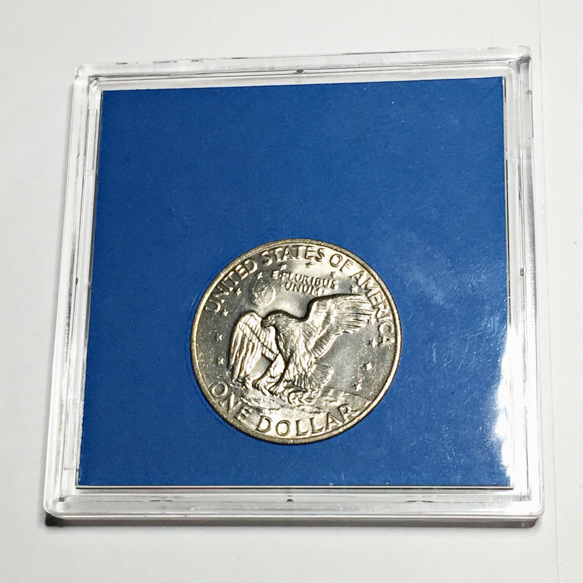 1972 Eisenhower Dollar*In Custom Holder with Signature of Louis ...