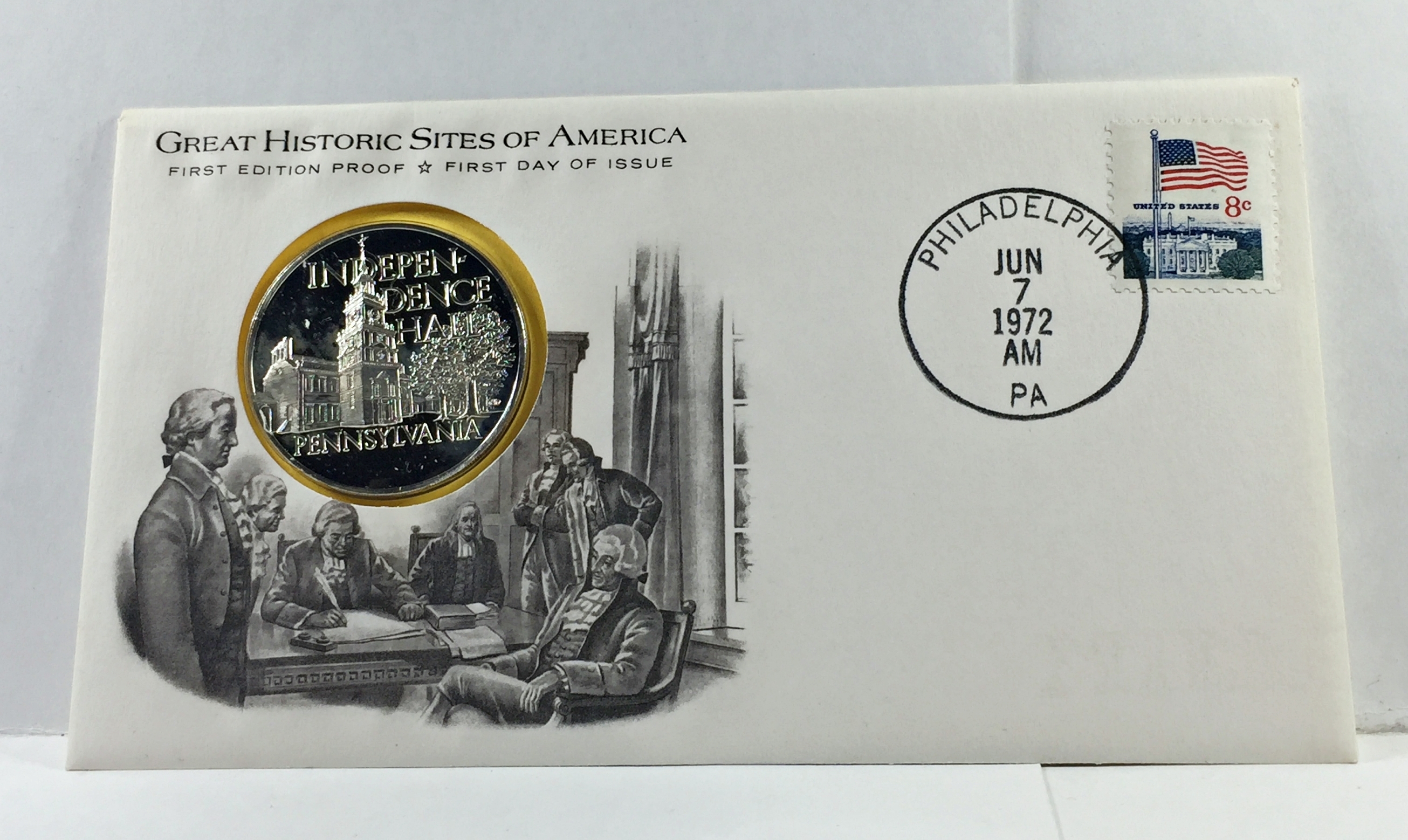 1972 Sterling Silver First Edition Proof Commemorative*First Day of ...