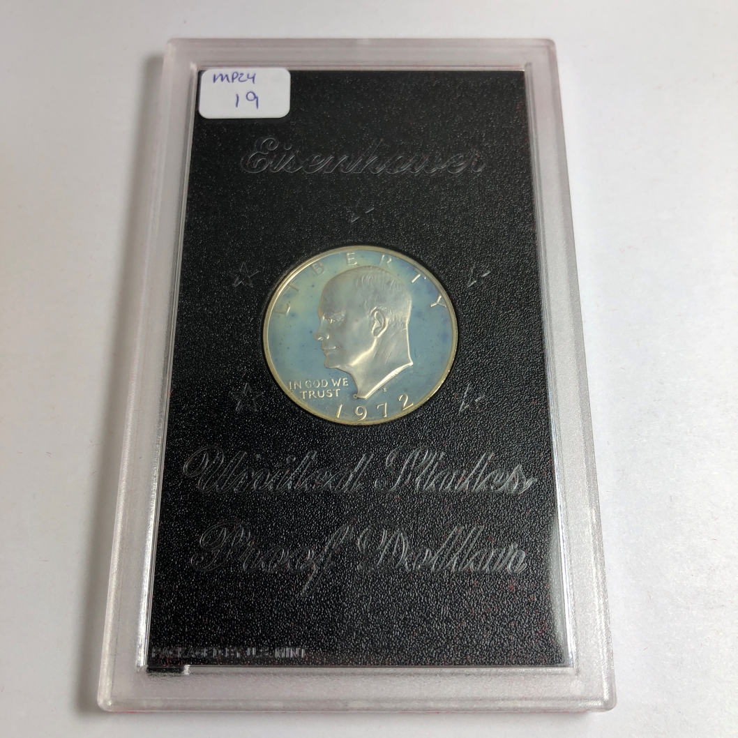 1972-S United States Eisenhower Proof Silver Dollar*Deep Cameo*In ...