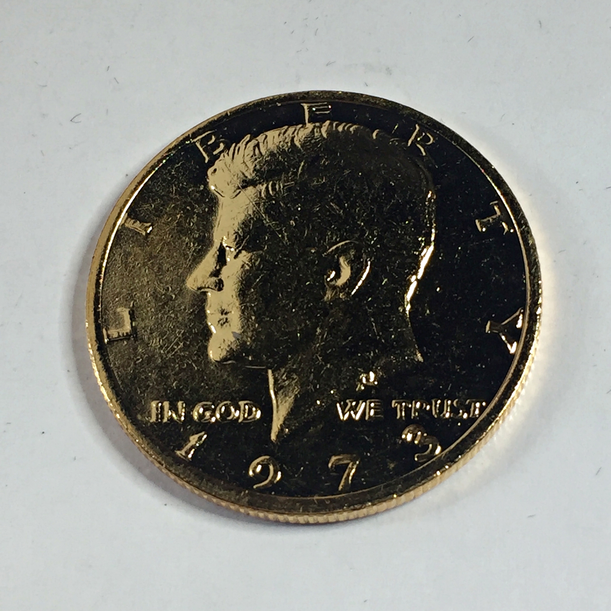 1973 24K Gold Layered Kennedy Half Dollar*High Grade | Property Room