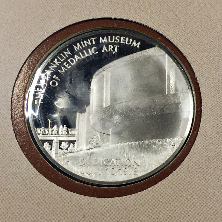 1973 39mm Solid Sterling Silver Proof Medallion*Franklin Mint ...