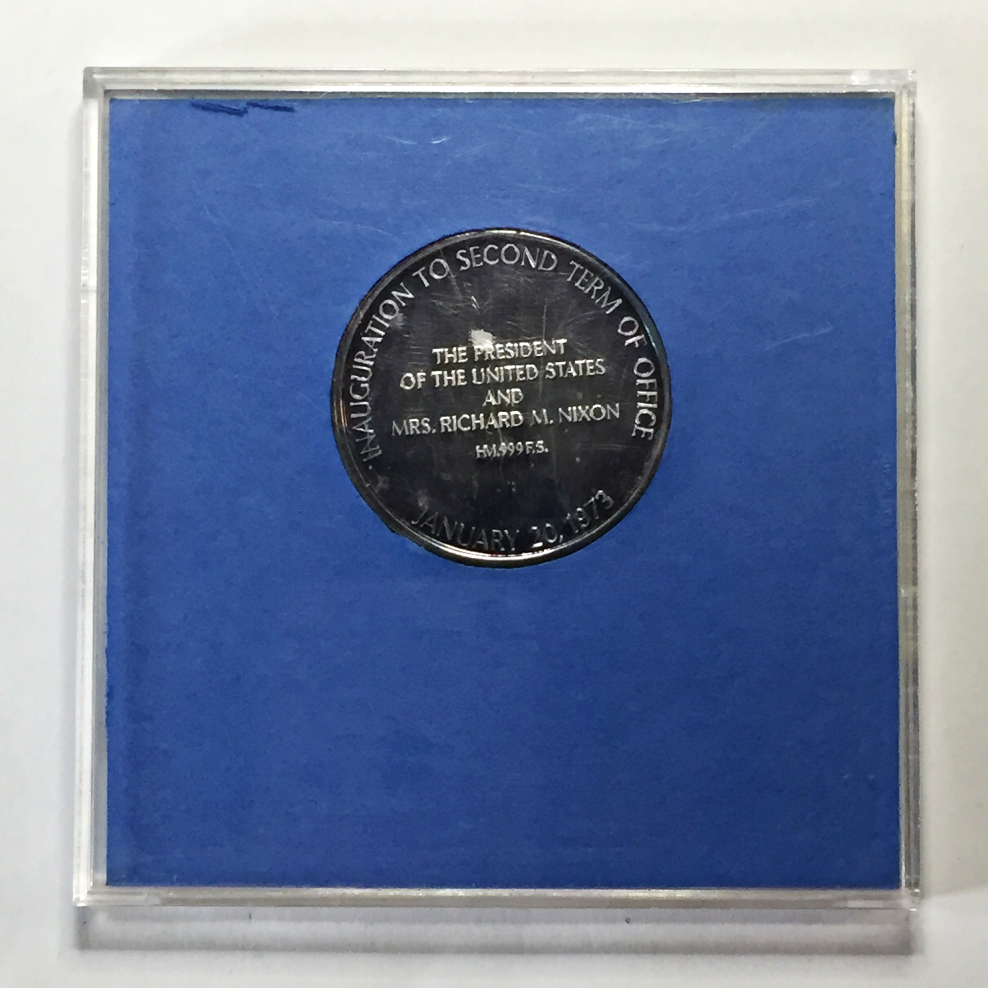 1973 Presidential Inaugural .999 Fine Silver Limited Edition Medallion ...