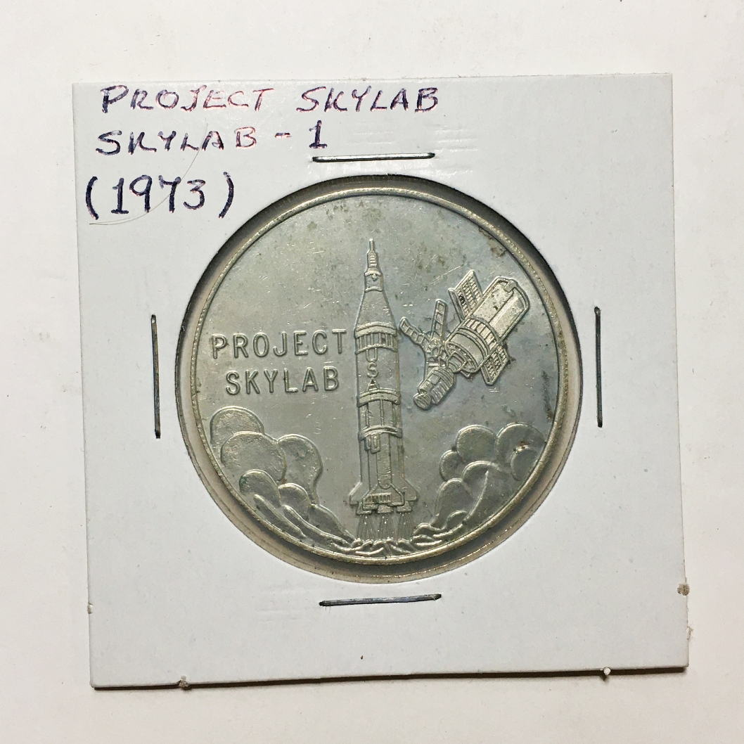 1973 Project Skylab Medallion*40mm*Brass | Property Room