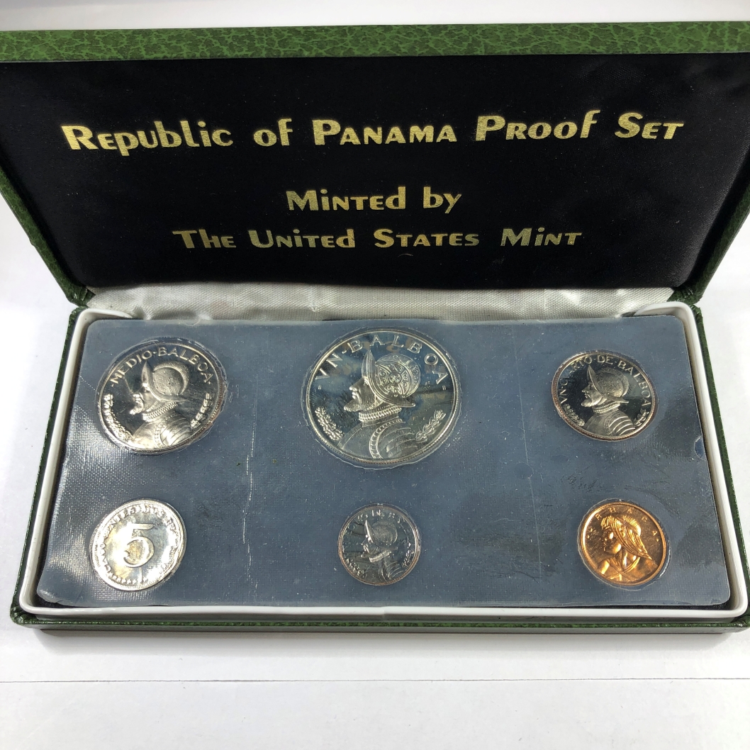 1973 Republic of Panama Silver Proof Set Minted by the United States ...