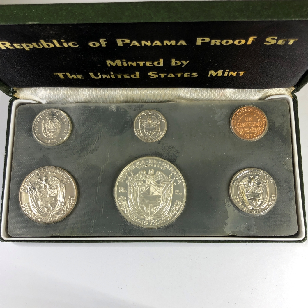 1973 Republic of Panama Silver Proof Set*Minted by the United States ...