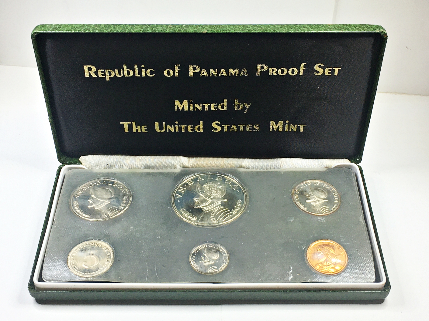 1973 Republic of Panama Silver Proof Set*Six Coin Set in Original ...