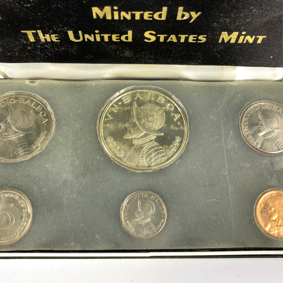 1973 Republic of Panama Silver Proof Set*Six Coin Set in Original ...