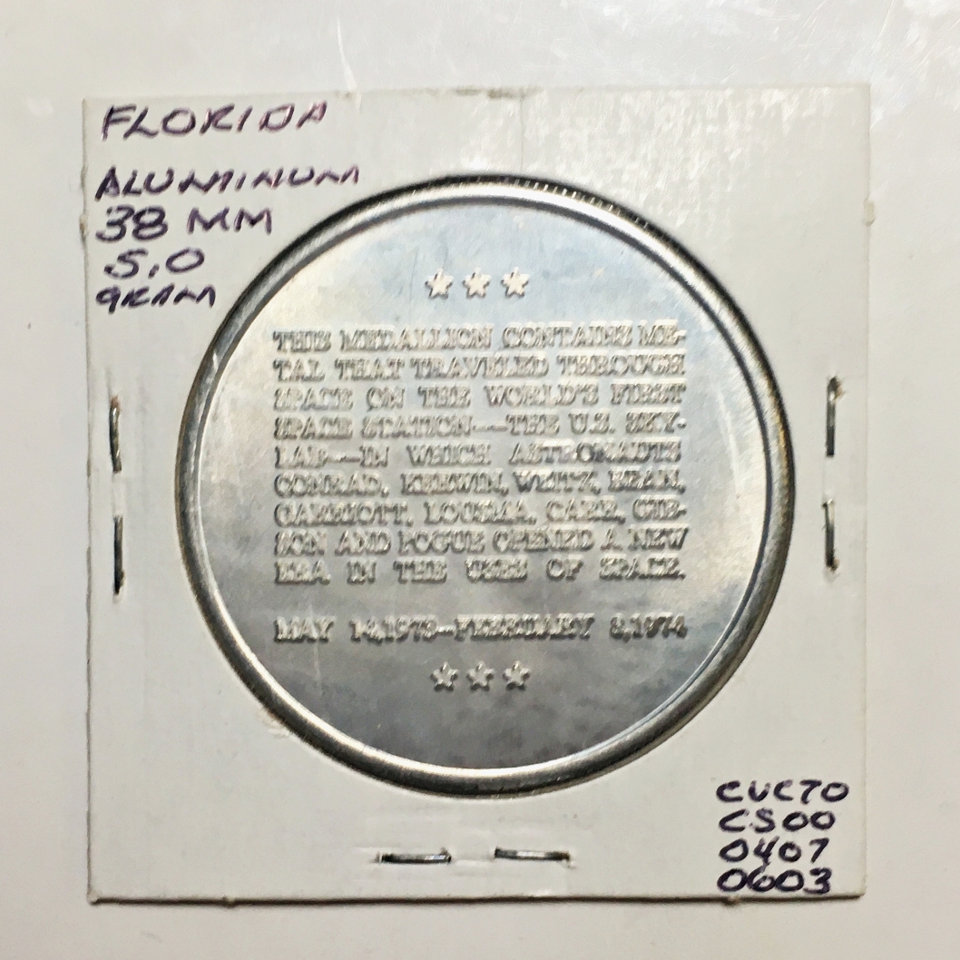 1973 Skylab*World's First Space Station*Aluminum*38mm | Property Room