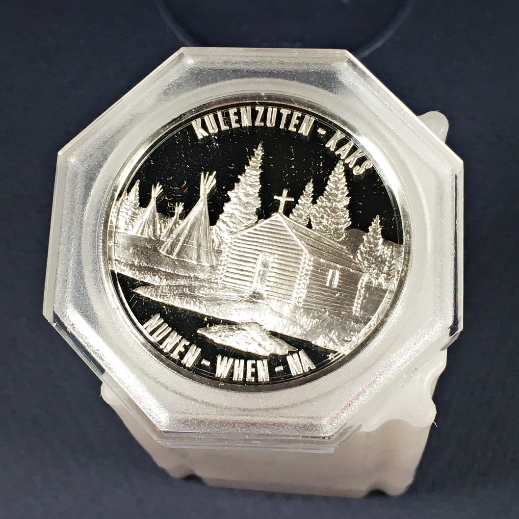 1973 The Kalispel People's History, .80oz .999 Silver Medallion and ...