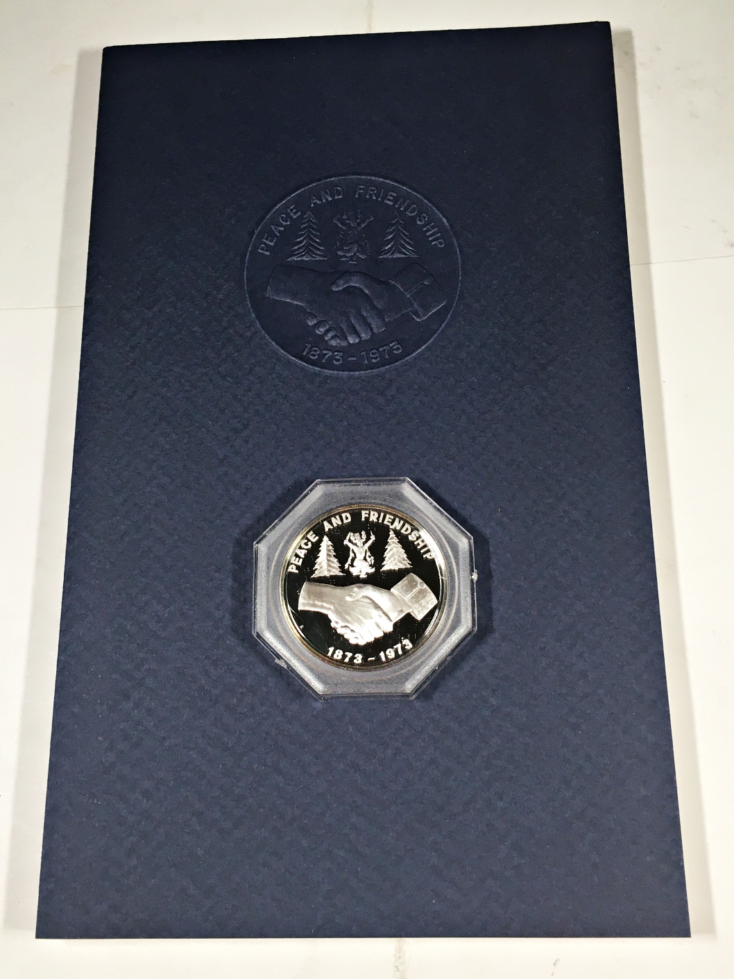 1973 The Mescalero Apache People's History, .80oz .999 Silver Medallion ...