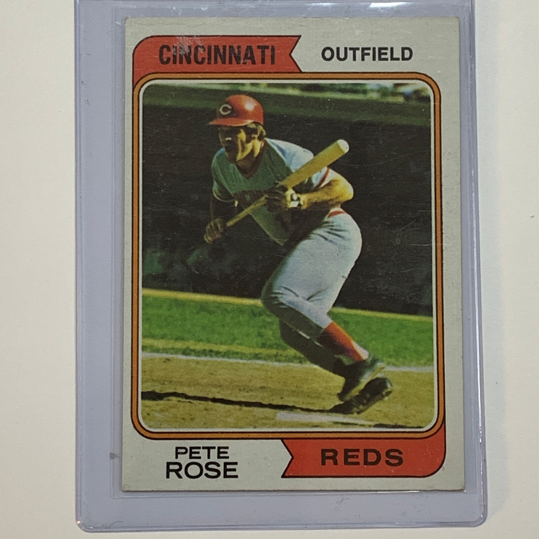 1973 Topps Pete Rose Baseball Card All time MLB Hits Leader | Property Room