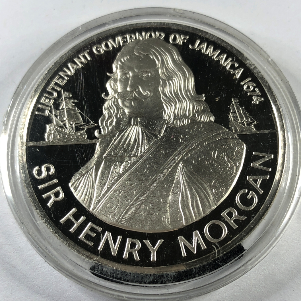 1974 Jamaica Proof Silver $10-Sir Henry Morgan*Deep Cameo | Property Room