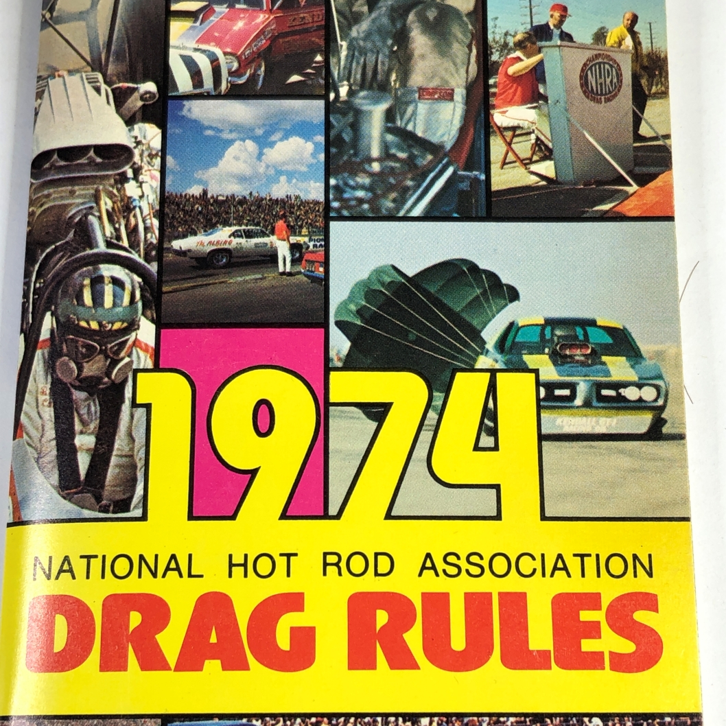 1974 National Hot Rod Drag Rules*114 Page Book | Property Room