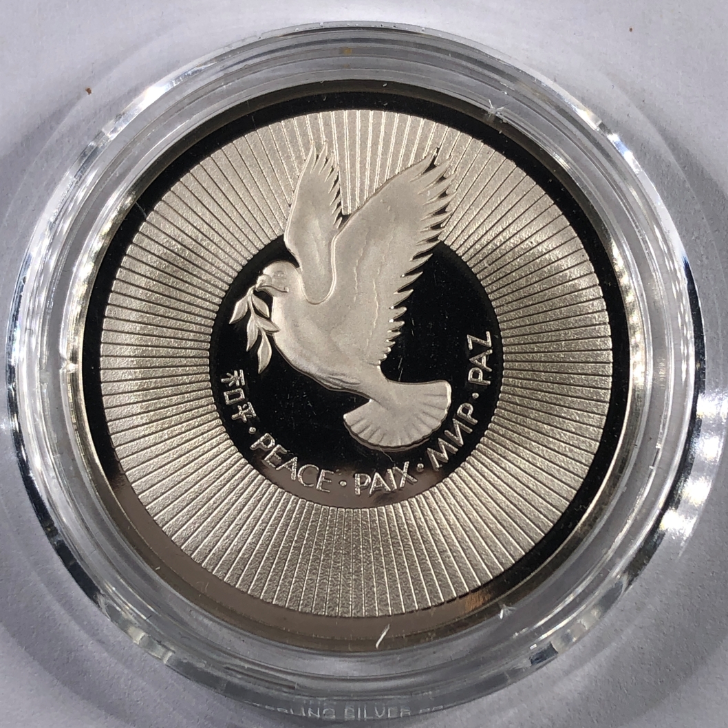 1974 Sterling Silver Proof United Nations Peace Medal*In Original ...